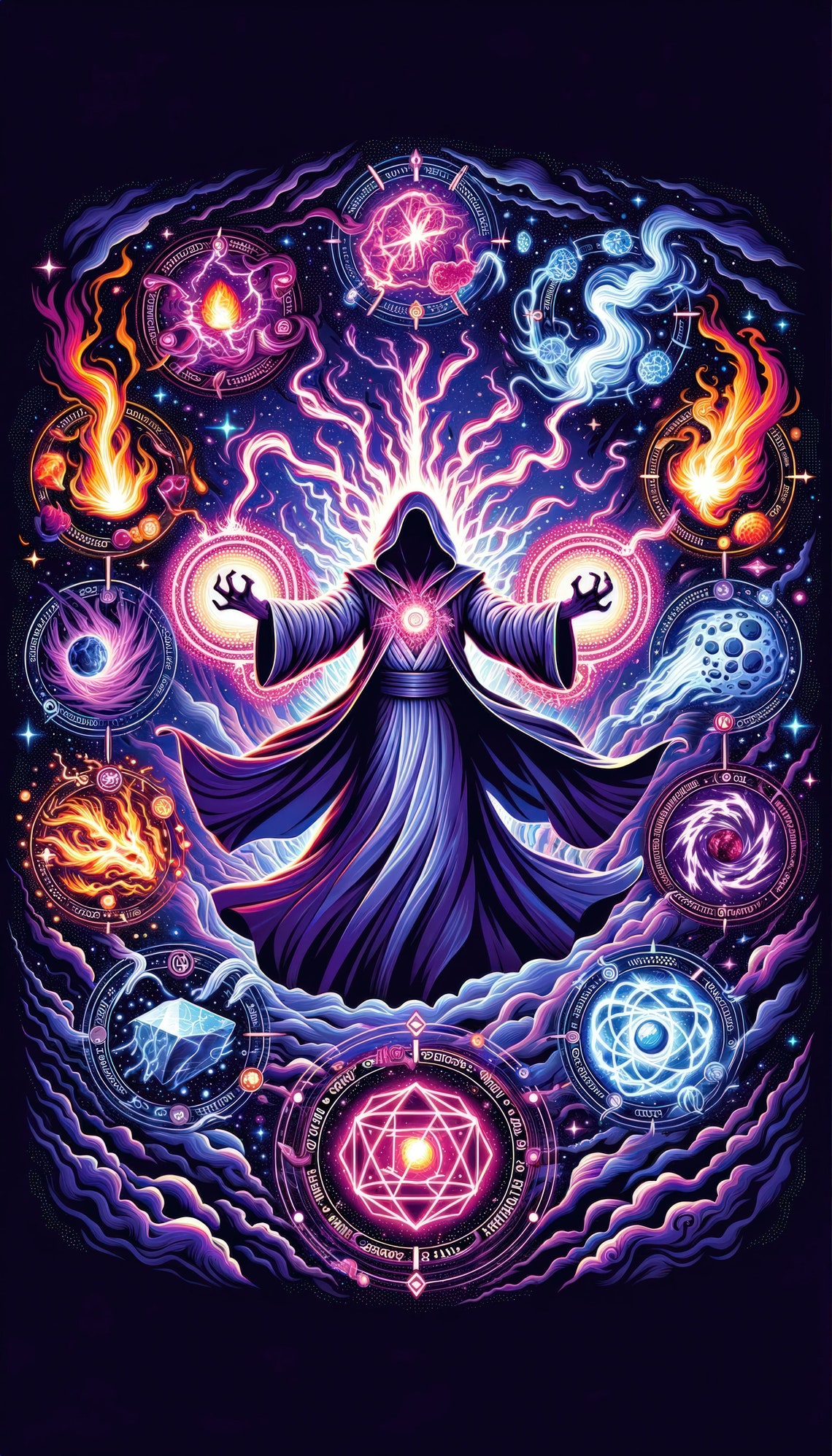 Digital Prints of Sorcerer Themed Posters 5 Pack - Etsy
