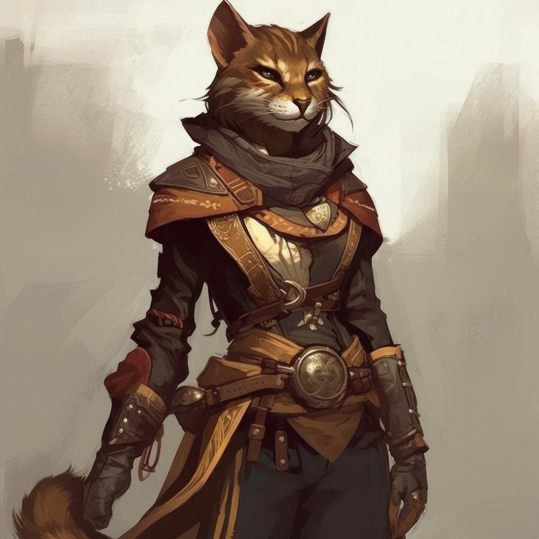 Tabaxi Rogue - Etsy