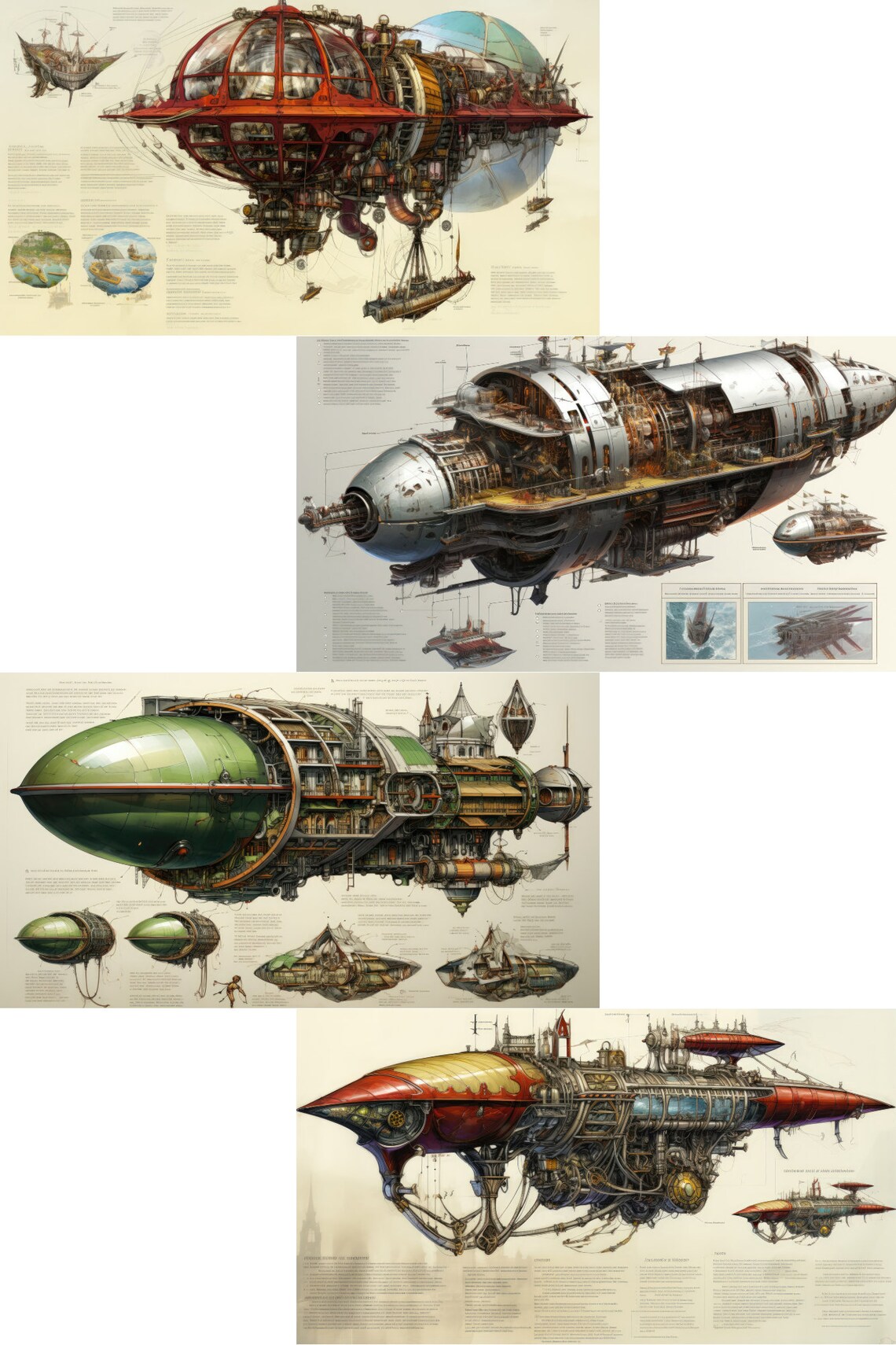 Digital Prints of 19 Various Spelljammer Ship Designs in an - Etsy Canada