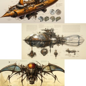 Digital Prints of 19 Various Spelljammer Ship Designs in an - Etsy Canada