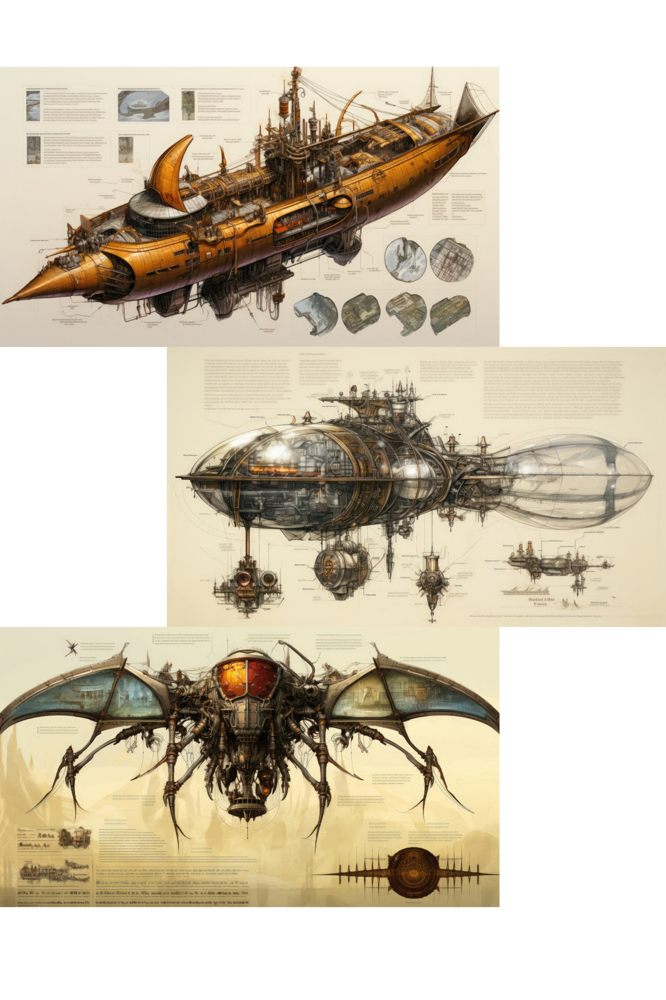 Digital Prints of 19 Various Spelljammer Ship Designs in an - Etsy Canada