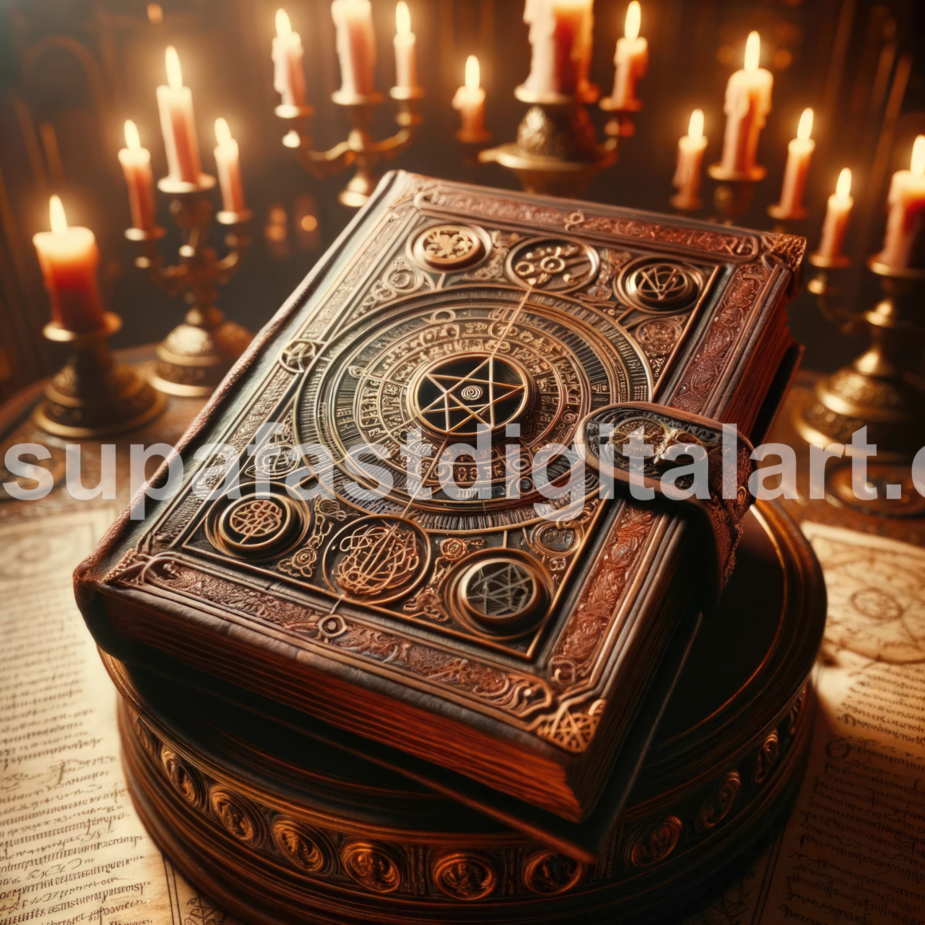 Digital Print of an Ancient Spell Book 5 Pack - Etsy