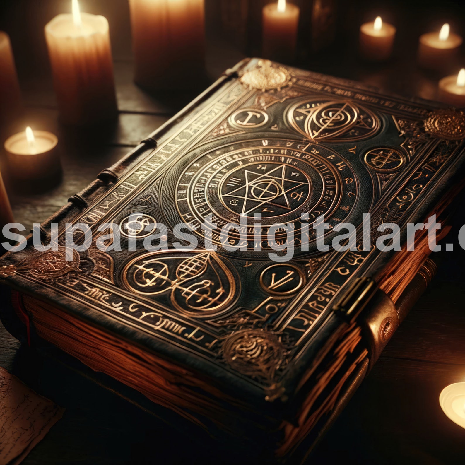 Digital Print of an Ancient Spell Book 5 Pack - Etsy