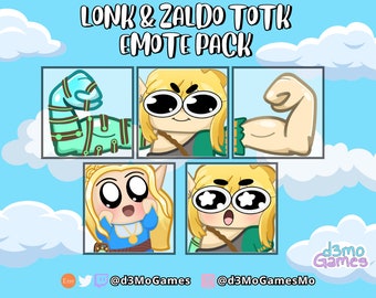 The Legend of Zelda Twitch Emotes. Tears of the Kingdom. Cute Link ...