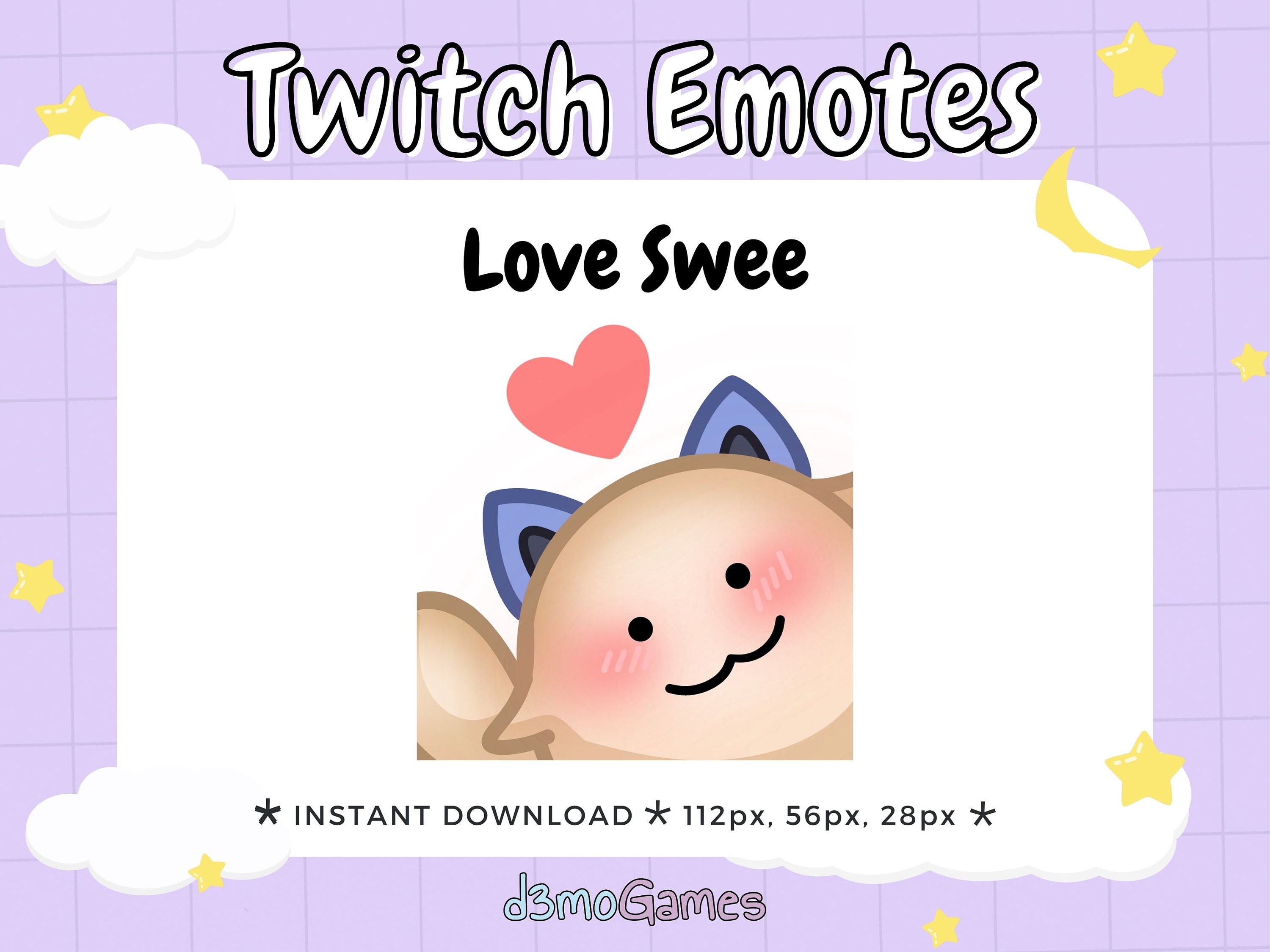 Swee Love Palworld Emote for Twitch Youtube Discord - Etsy