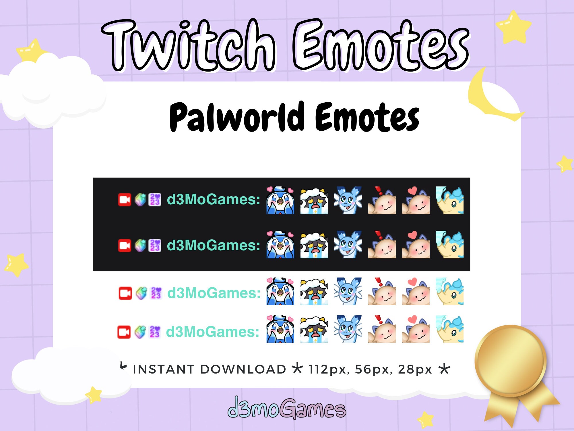 6 Palworld Emotes for Twitch Youtube Discord - Etsy