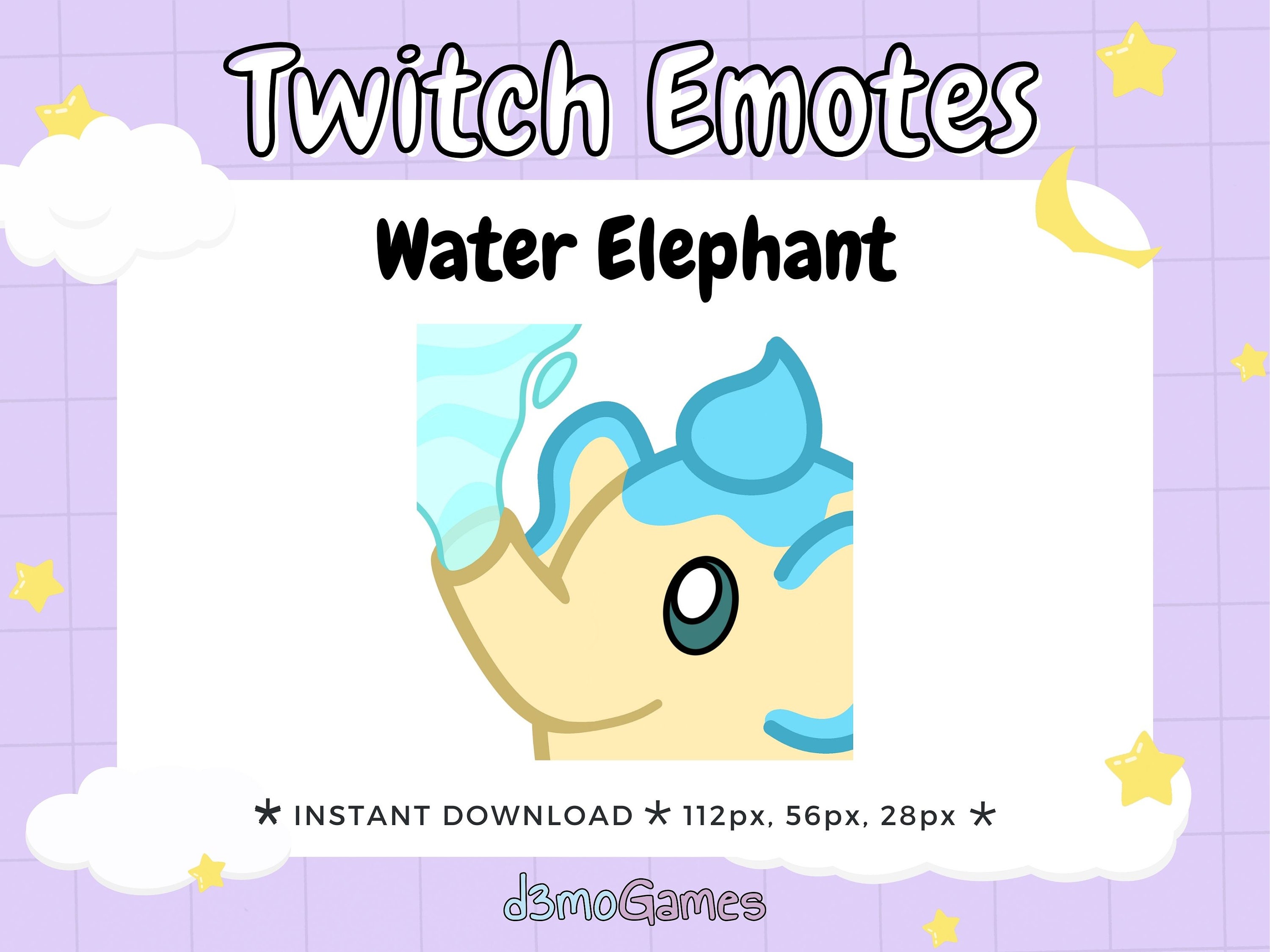 Teaphant Watering Palworld Emote for Twitch Youtube Discord - Etsy UK