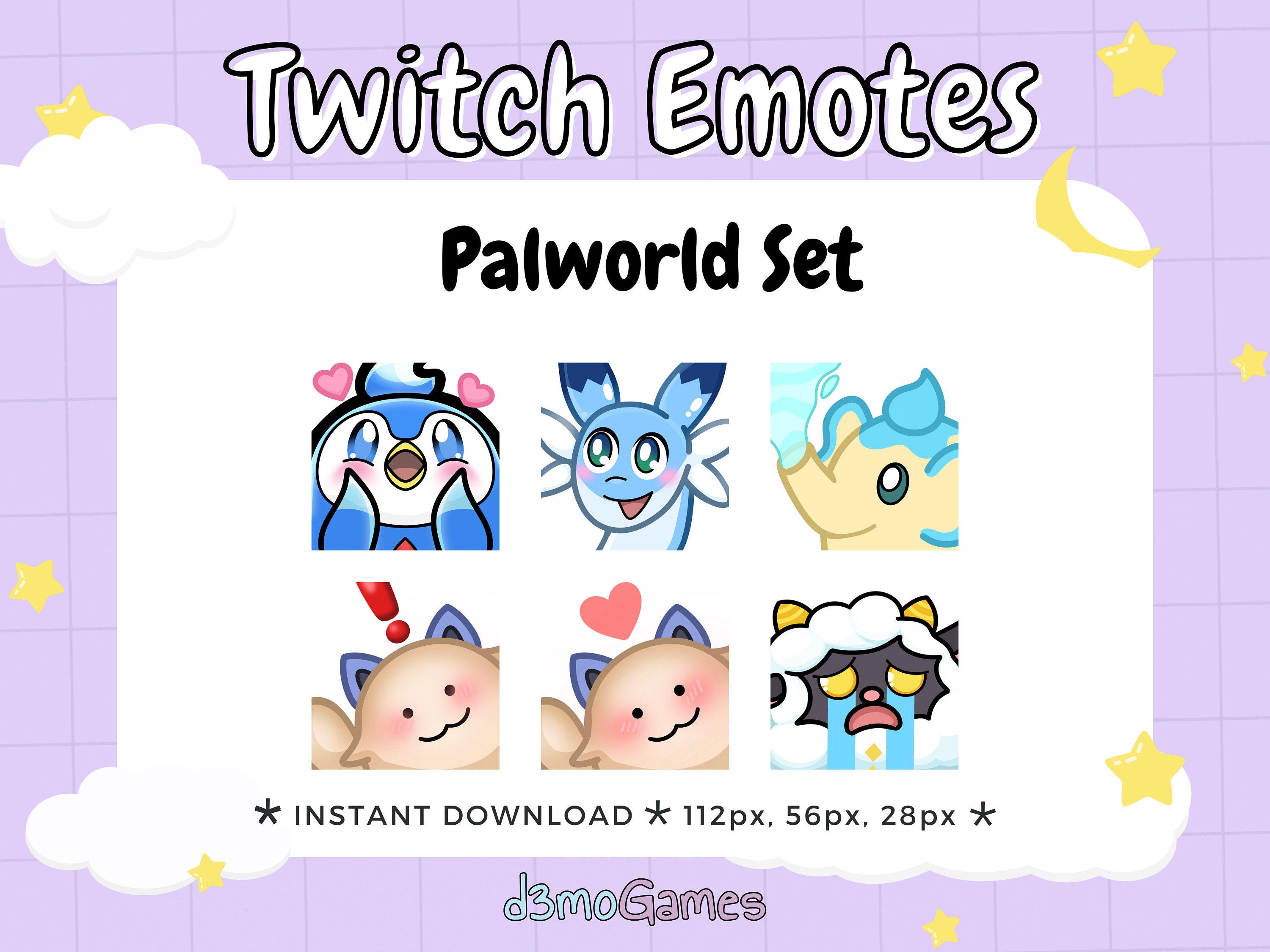 6 Palworld Emotes for Twitch Youtube Discord - Etsy