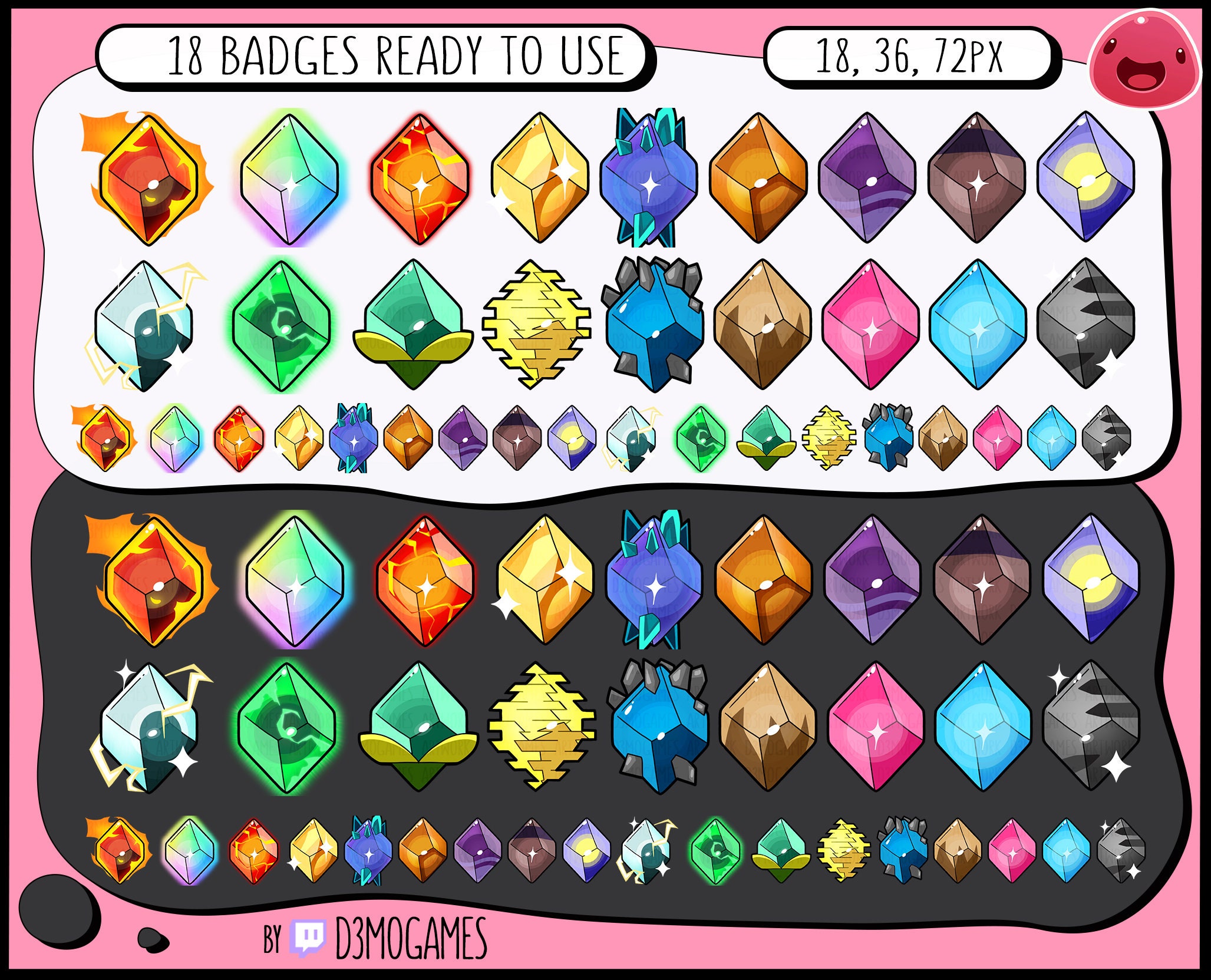 22 Slime Rancher Inspired Bit Badges Ready to Use for Twitch - Etsy