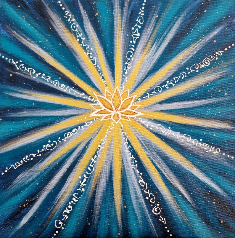 Light Codes Activation Art, Original Acrylic Painting With Intention ...