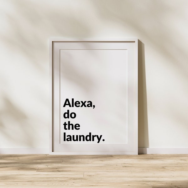 Alexa Do the Laundry - Etsy