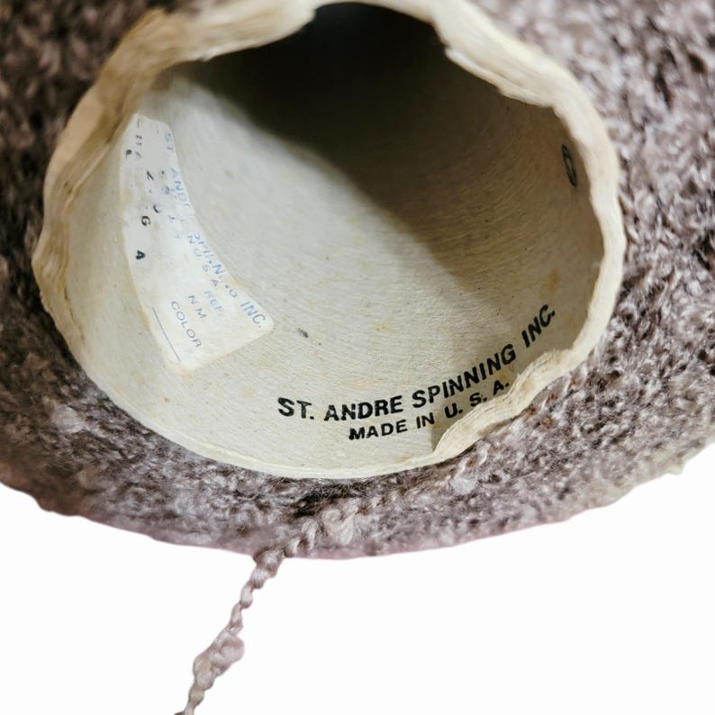 Vintage Bouclé Yarn Cone 2.4 Lb – St Andre Spinning Inc – USA Mill Yarn ...