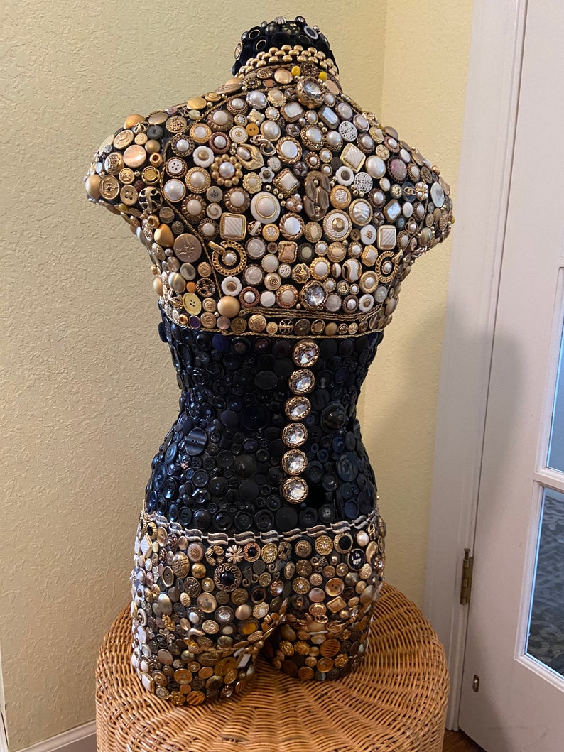 Jewelry and Button Mosaic Mannequin / Dress Form - Etsy