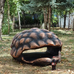 Giant 3D Turtle Shell Sculpture – Lifelike Garden Decor, Outdoor ...