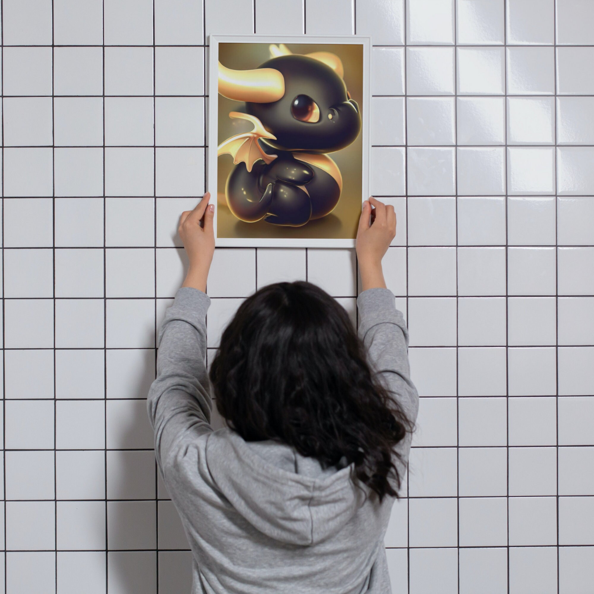 Obsidian and Gold Dragons Room Decor Mystical Kids Fantasy - Etsy