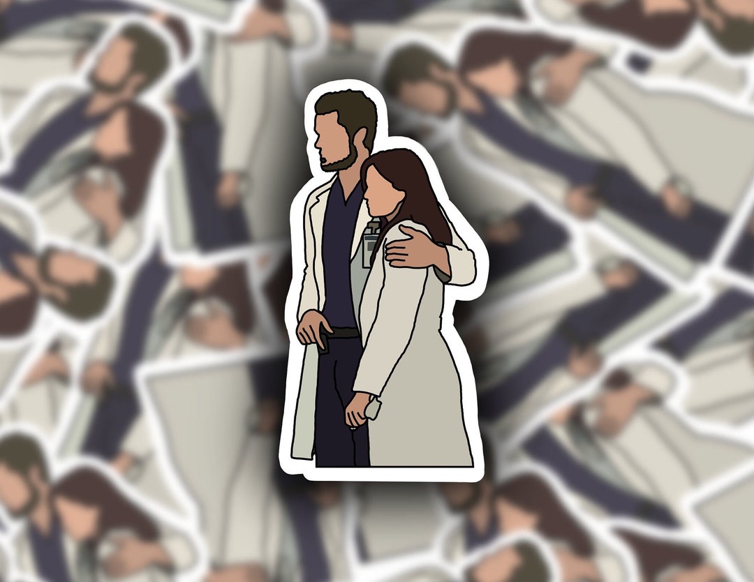 Slexie Mark Sloan and Lexie Grey Greys Anatomy Vinyl Sticker Matte or ...