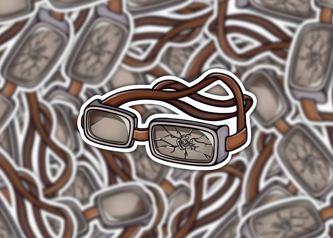 Attack on Titan - Hange Zoe Goggles Vinyl Sticker - Glossy or Star Holo ...