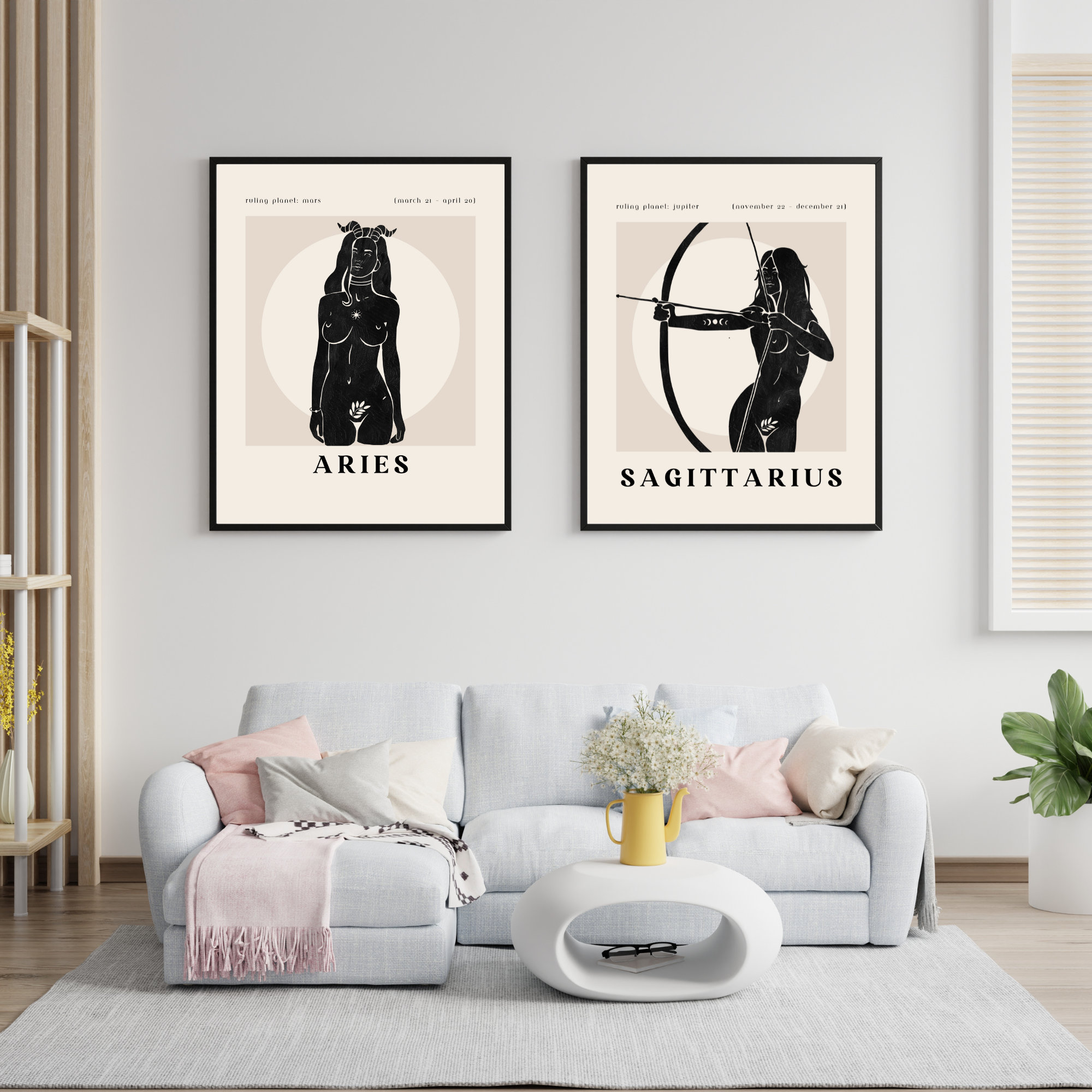 Sagittarius Wall Art, Sagittarius Poster, Digital Print, Trendy Wall ...