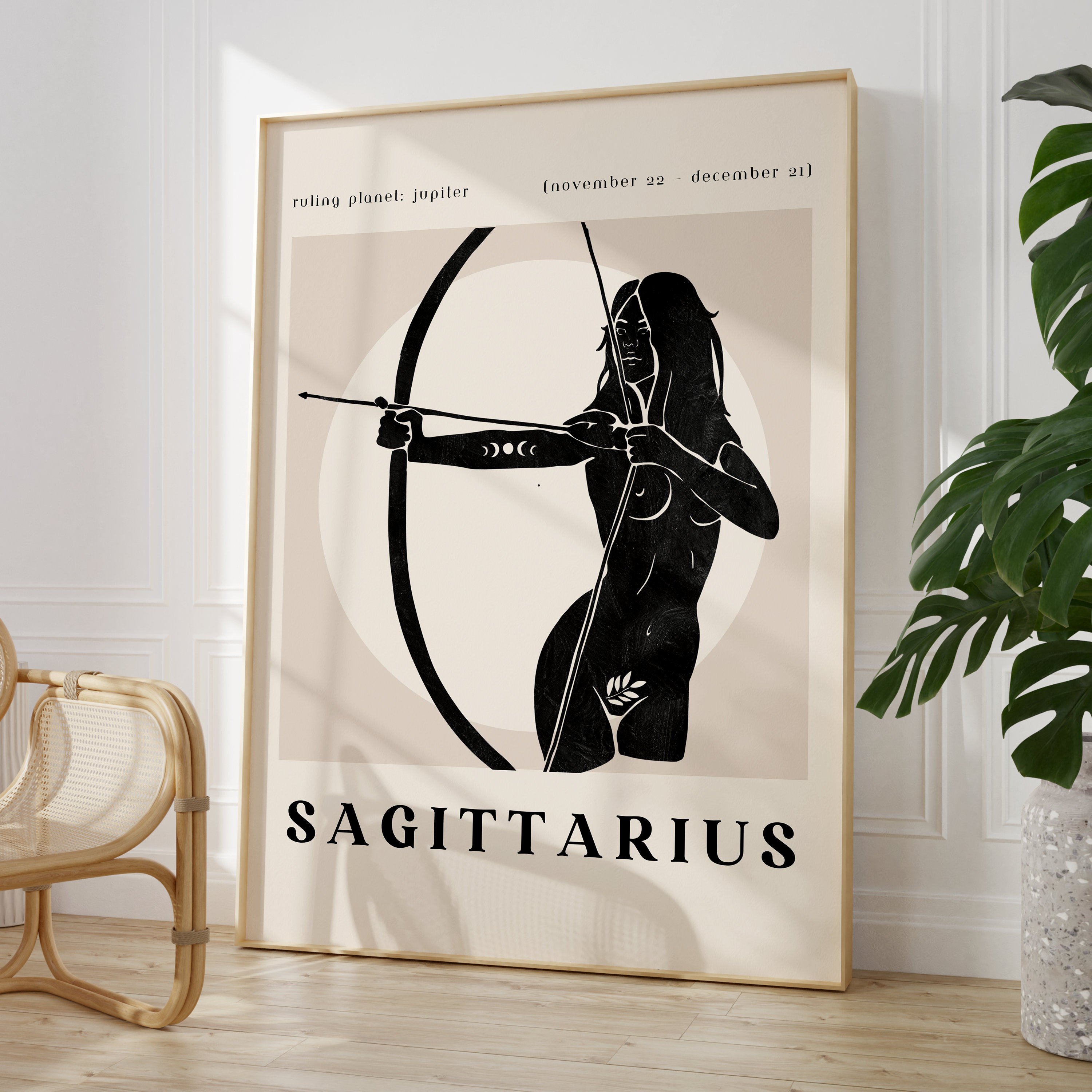 Sagittarius Wall Art, Sagittarius Poster, Digital Print, Trendy Wall ...