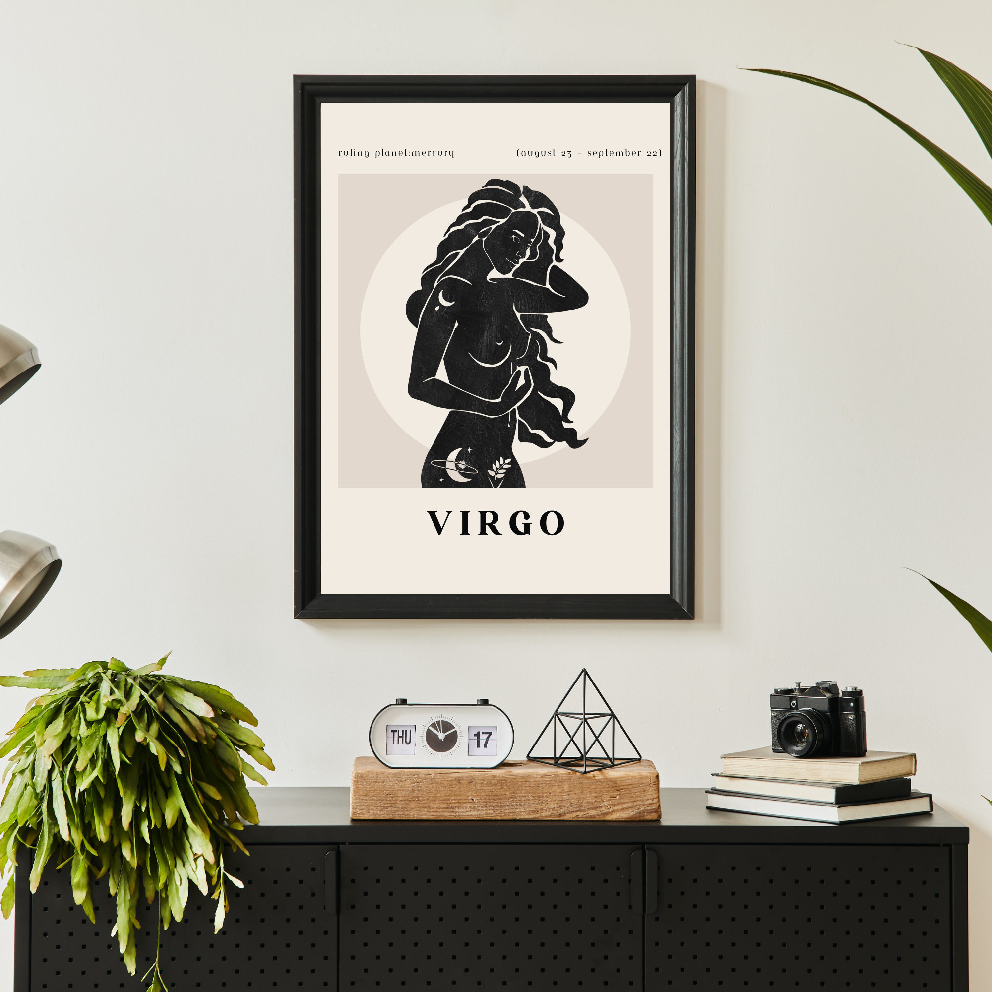 Virgo Wall Art, Virgo Poster, Digital Print, Trendy Wall Art, Astrology ...