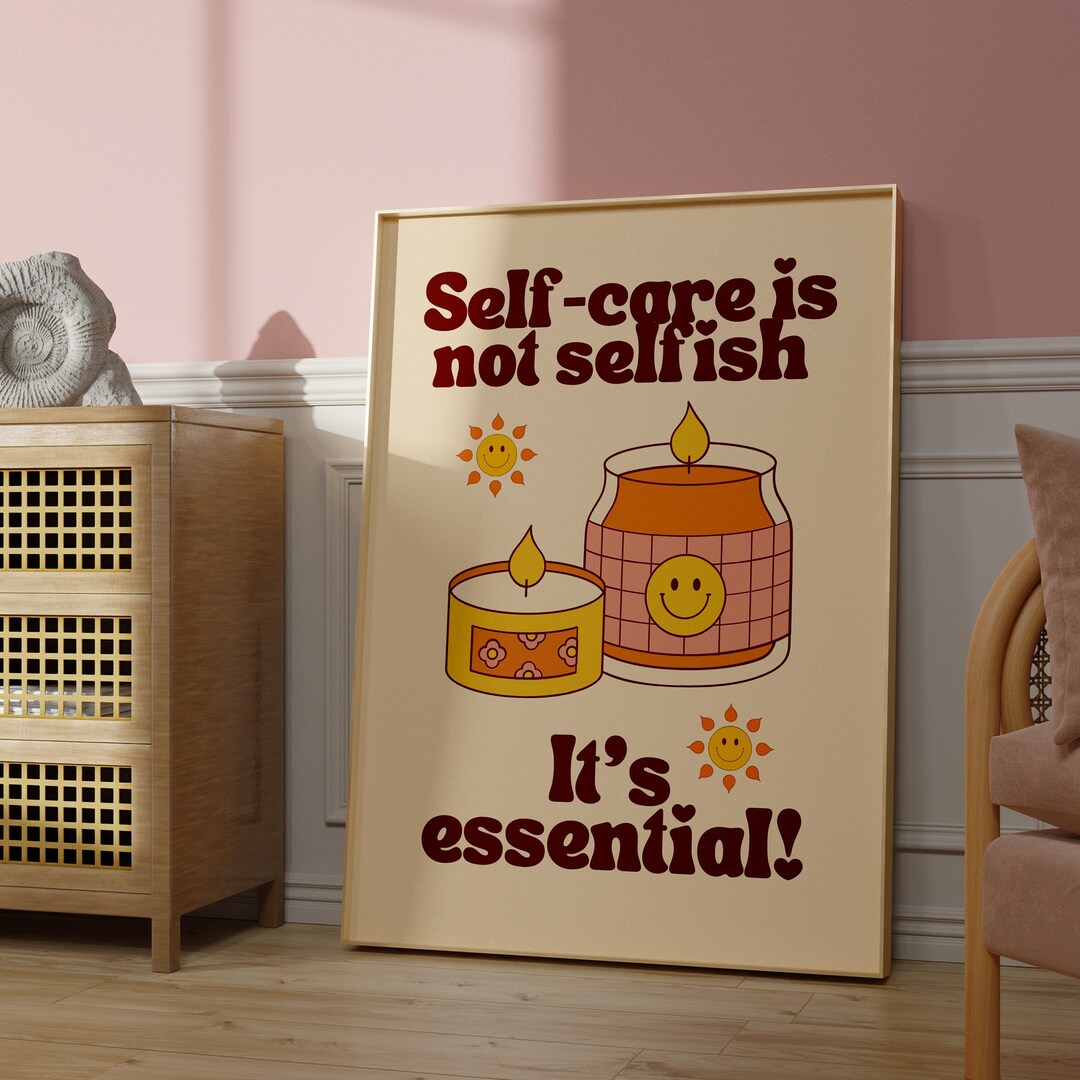 Self Care Art, Motivational Wall Art, Aesthetic Wall Art, Inspirational ...