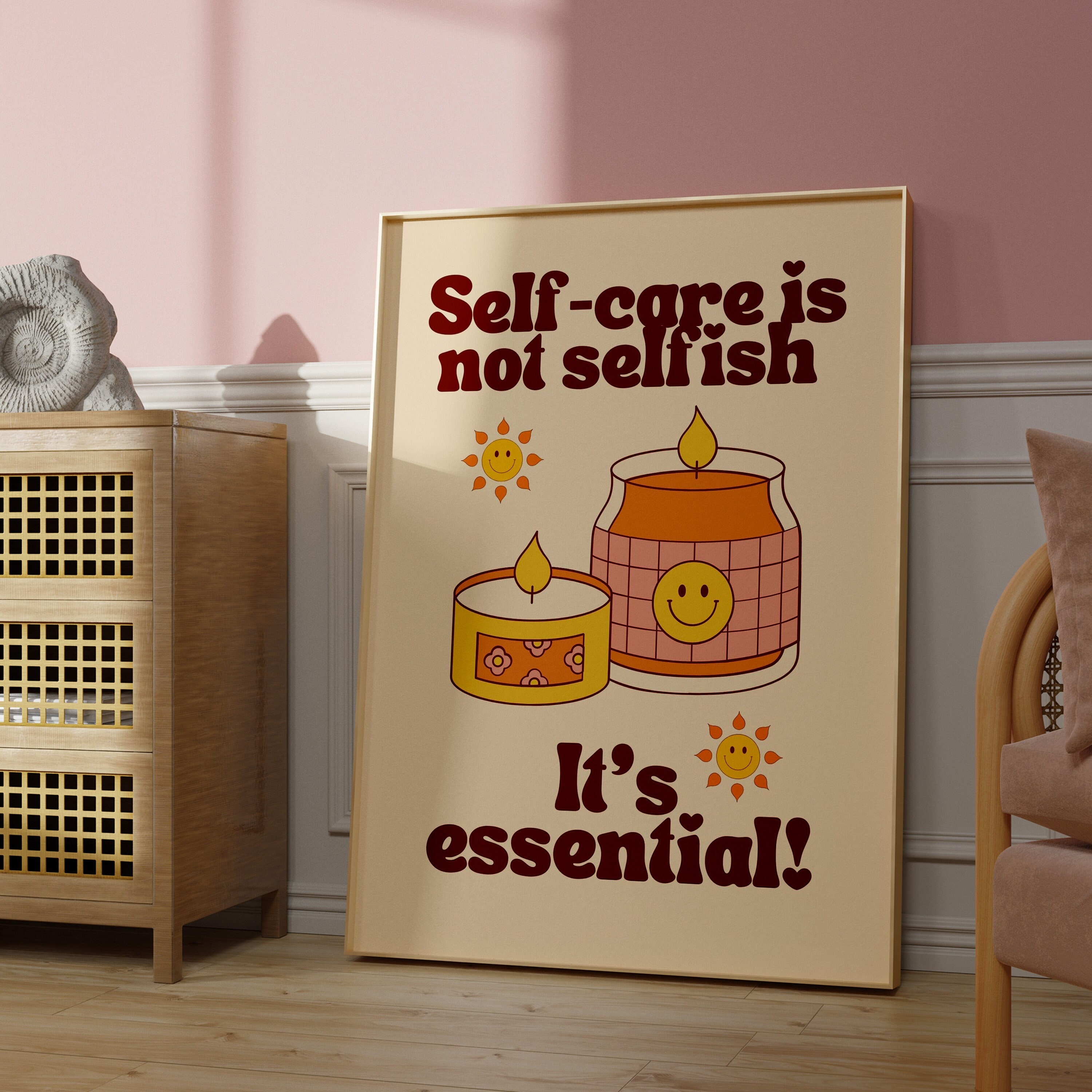 Self Care Art, Motivational Wall Art, Aesthetic Wall Art, Inspirational ...