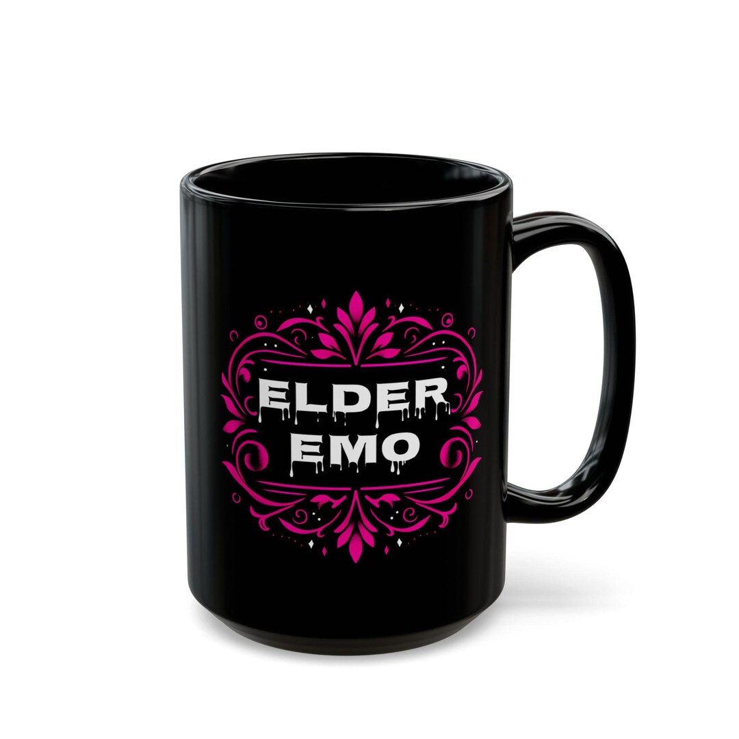 Elder Emo Black Mug - Etsy