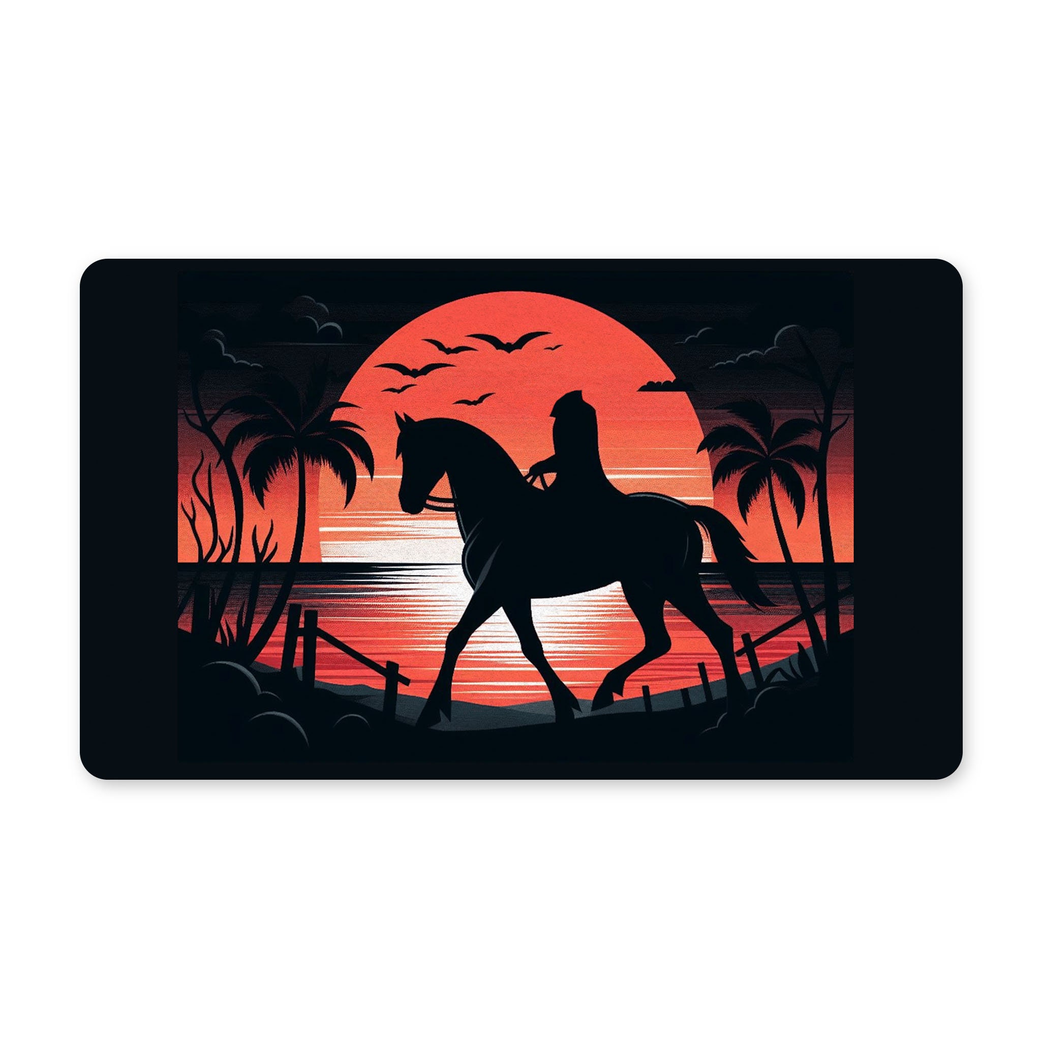 Headless Horseman Summer Rubber Doormat - Etsy
