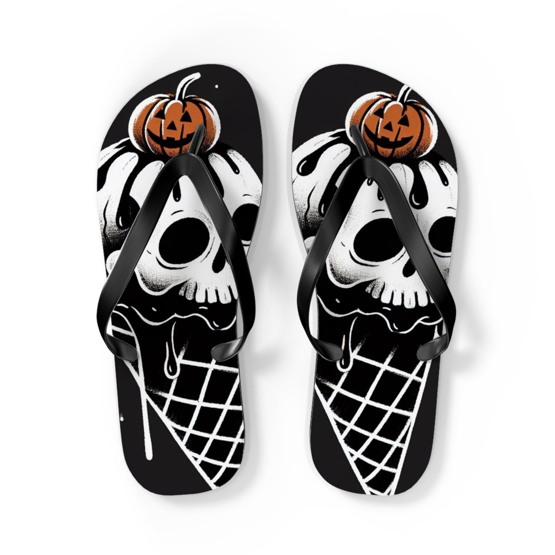 Spooky Ice Cream Cone Flip Flops - Etsy