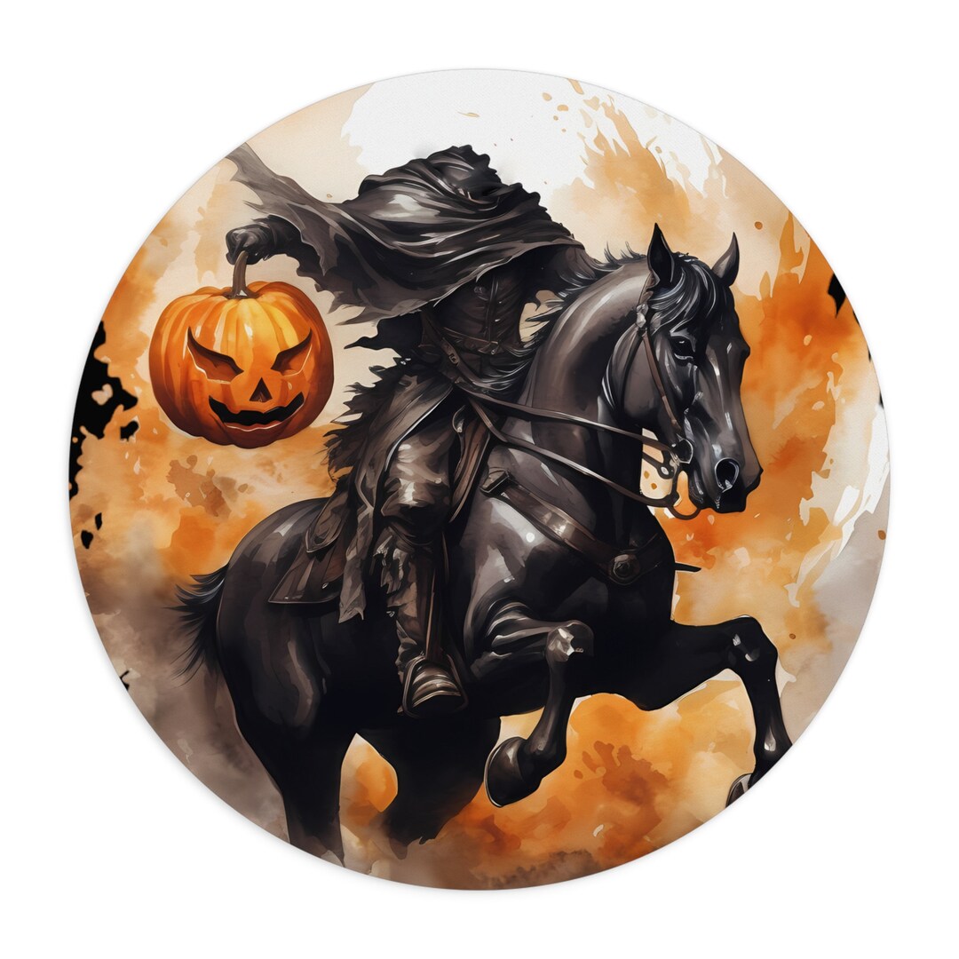 Headless Horseman Round Mouse Pad - Etsy