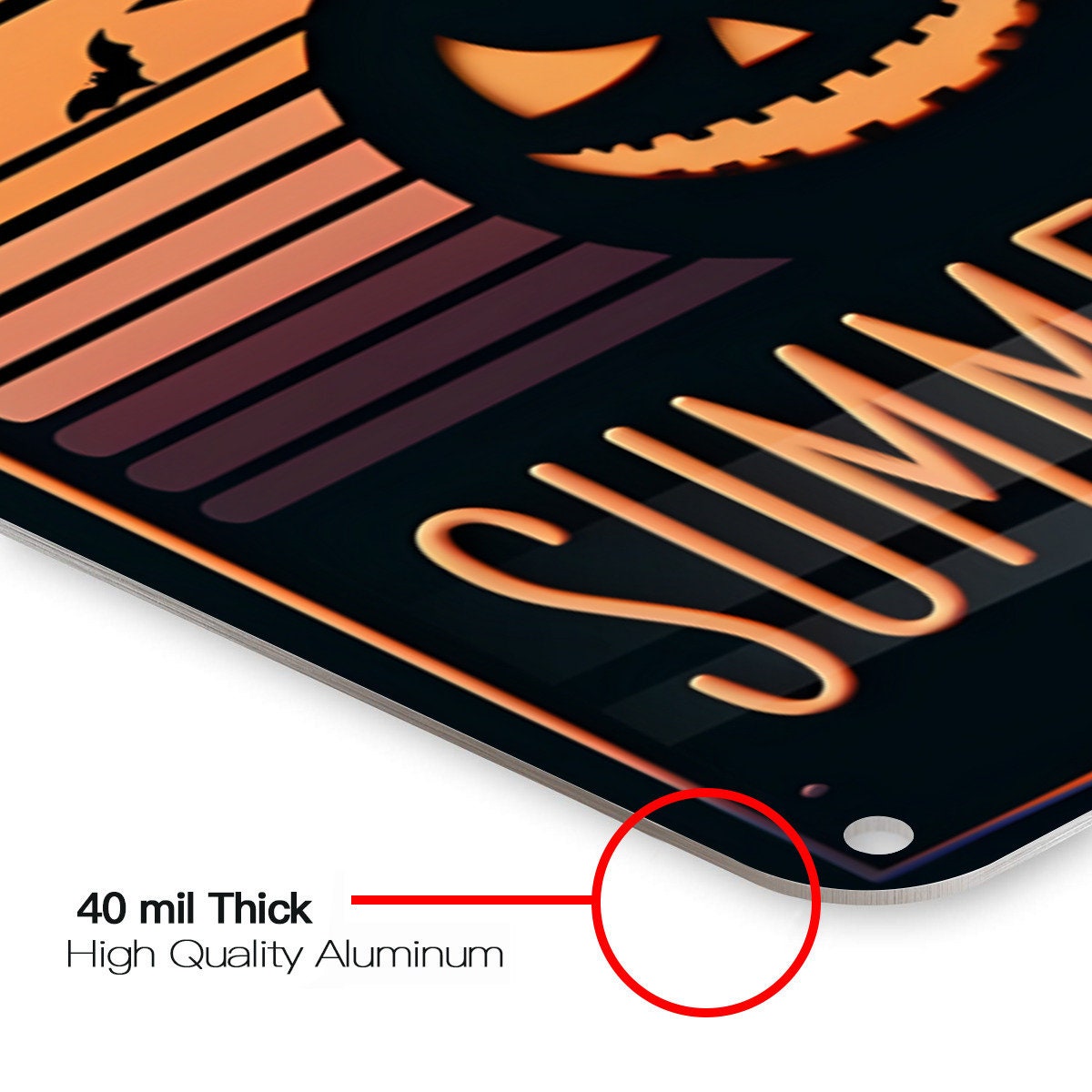 Summerween Pineapple Metal Sign Sunset Spooky Summer Wall Art Decor - Etsy