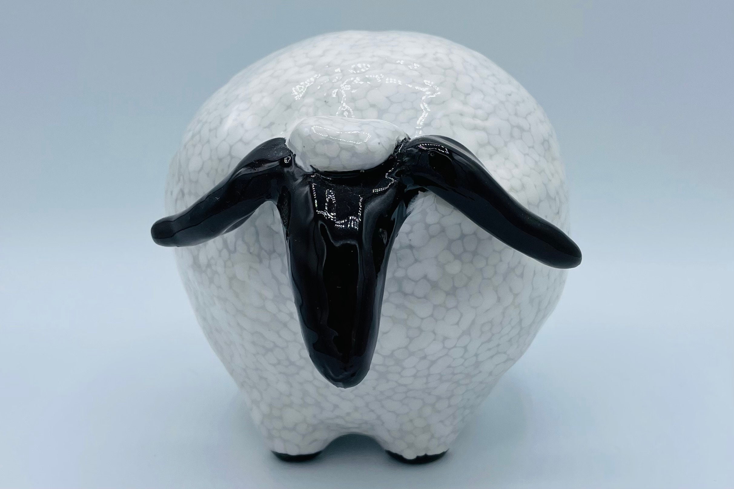 Fluffy Black Faced White Sheep Ceramic Coin Bank - Etsy