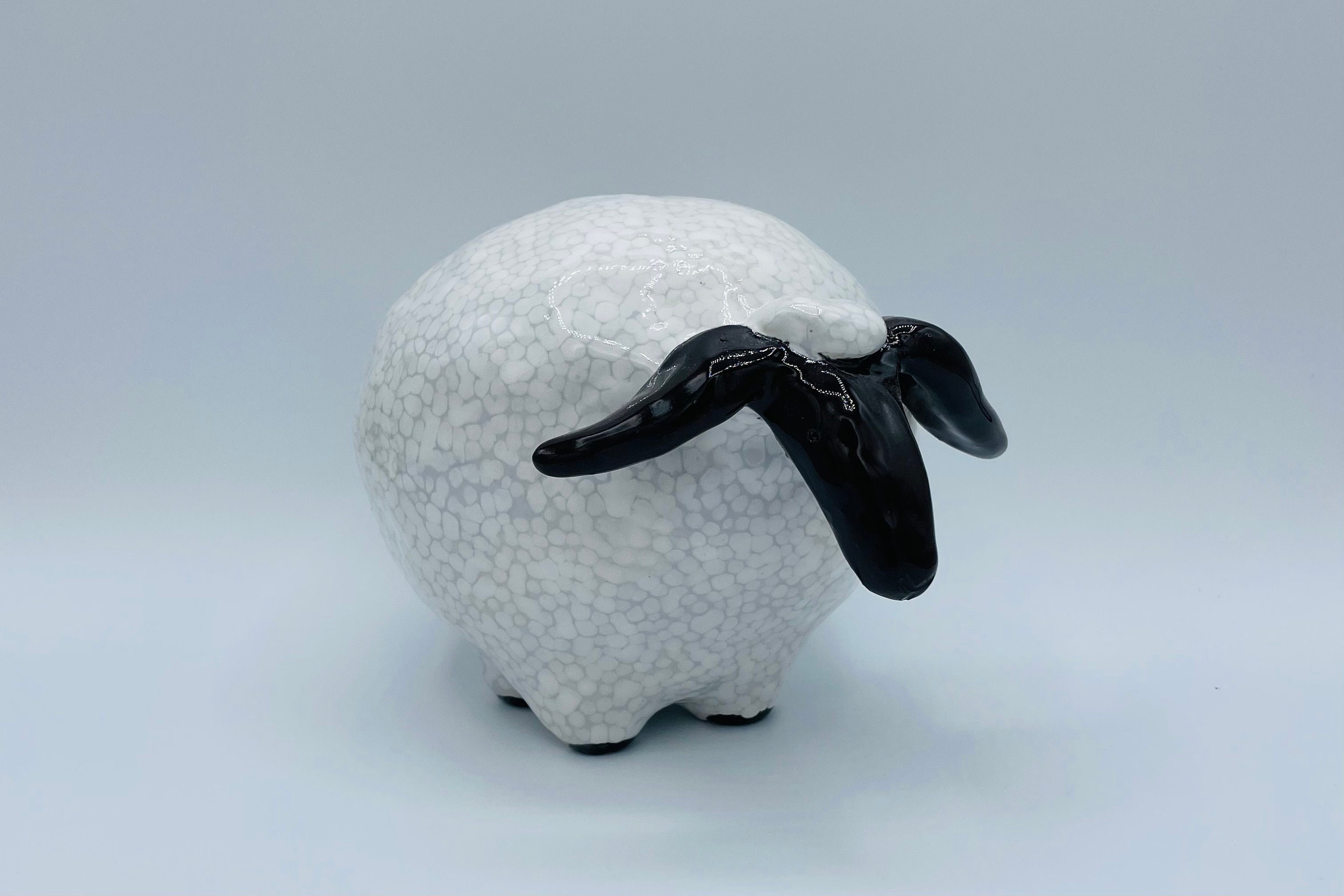 Fluffy Black Faced White Sheep Ceramic Coin Bank - Etsy