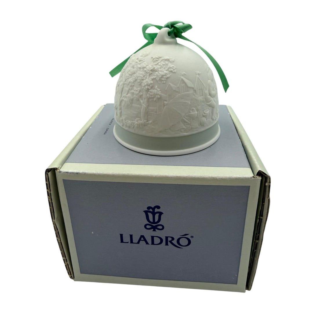 Lladró Summer Bell 17614 Collectors Society 1991 Biscuit Porcelain W ...