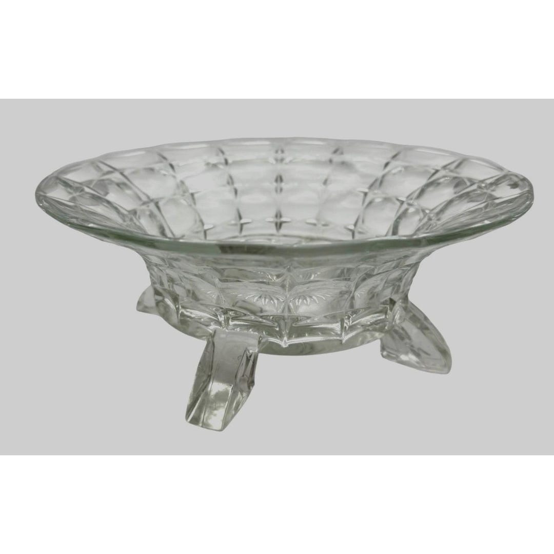 Indiana Glass Constellation Pattern Footed Console Bowl VTG Pressed ...