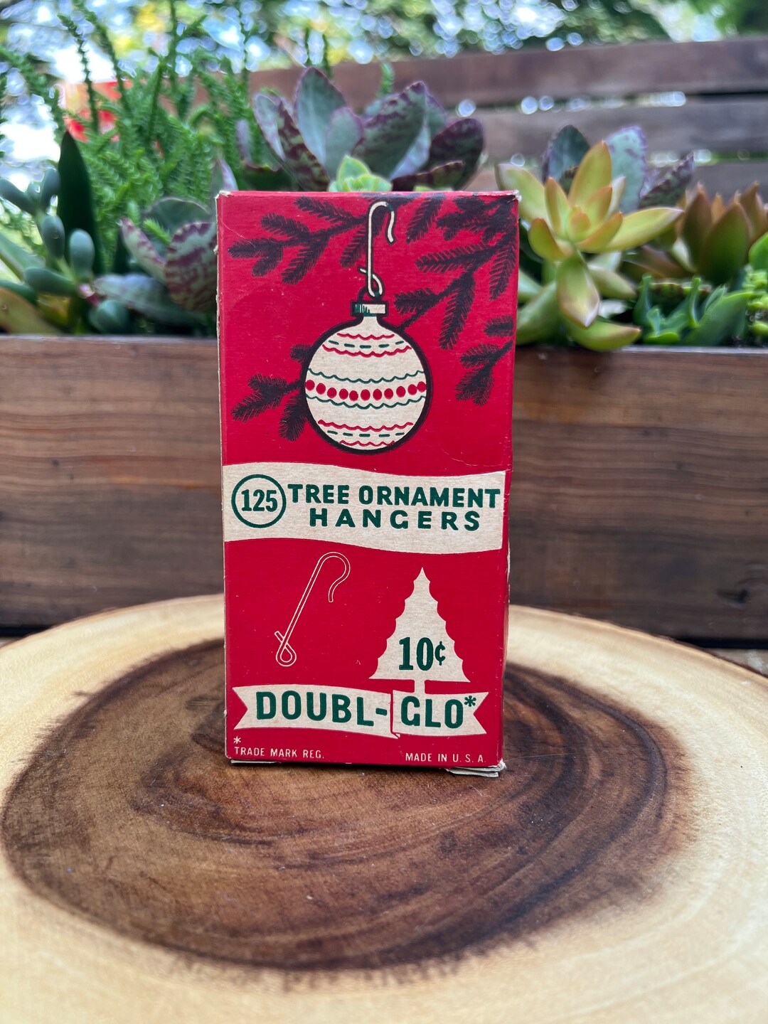 Vintage Christmas Box of Tree Ornament Hangersdoubl-glo - Etsy