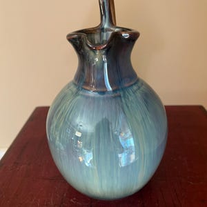 Vintage Fine Art Pottery Pitcher Bill Campbell Flambeaux Crystalline ...