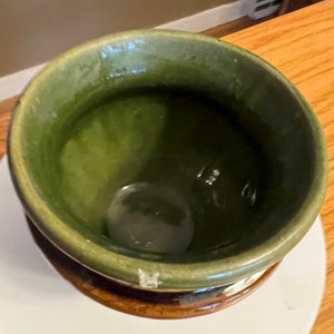 Vintage Early Mccoy Pottery Jardiniere 4 1/2 Brown and Green Glaze ...