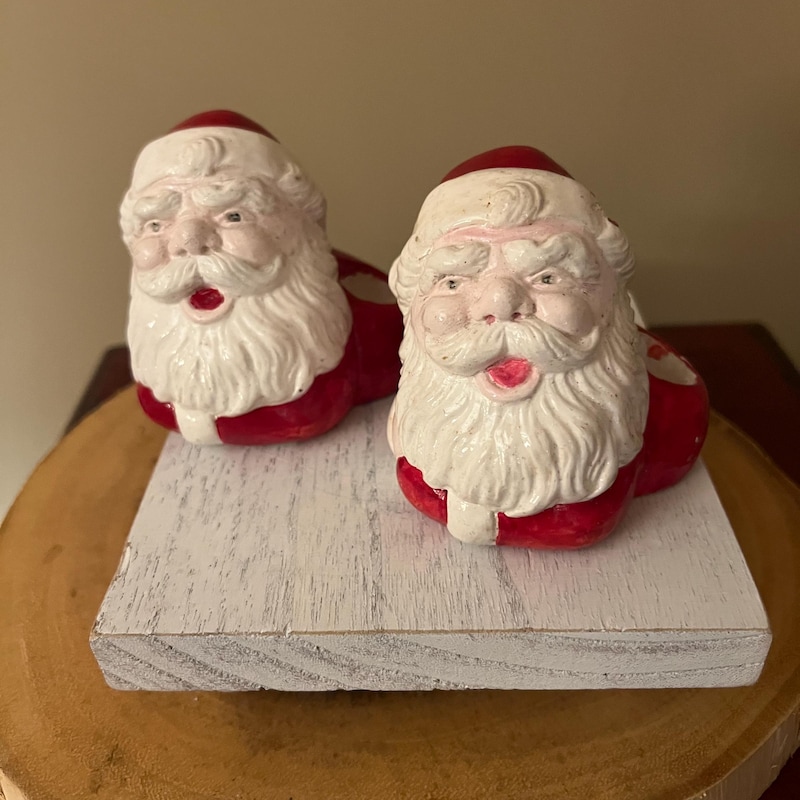 Chalkware Santa - Etsy