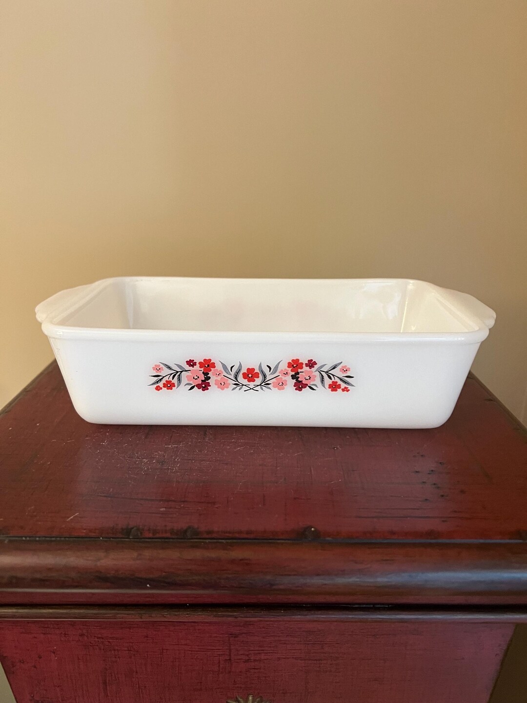Vintage Fire King 1 Quart Loaf Pan Primrose Pattern - Etsy