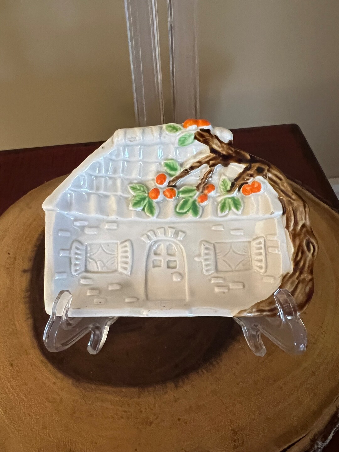 Vintage Enesco “cottage” Ceramic Dish 4 3/4” L - Etsy