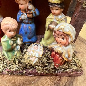 Vintage Nativity Set-4 1/4 H / Ceramic Figurines - Etsy