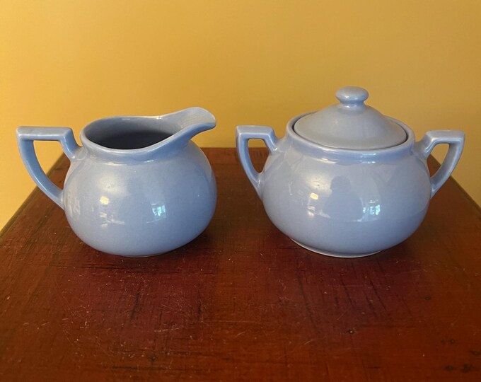 Vintage Hall Lipton Tea Promotional Blue Sugar and Creamer Set - Etsy