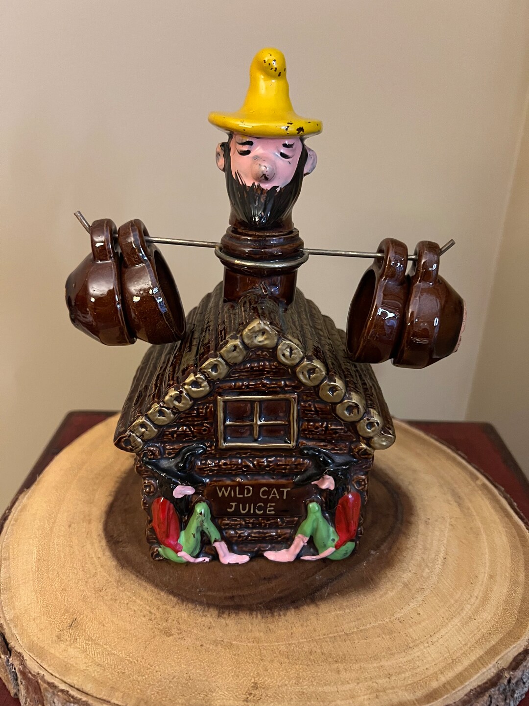 Vintage Kitsch hillbilly Log Cabin Decanter/made in Japan - Etsy