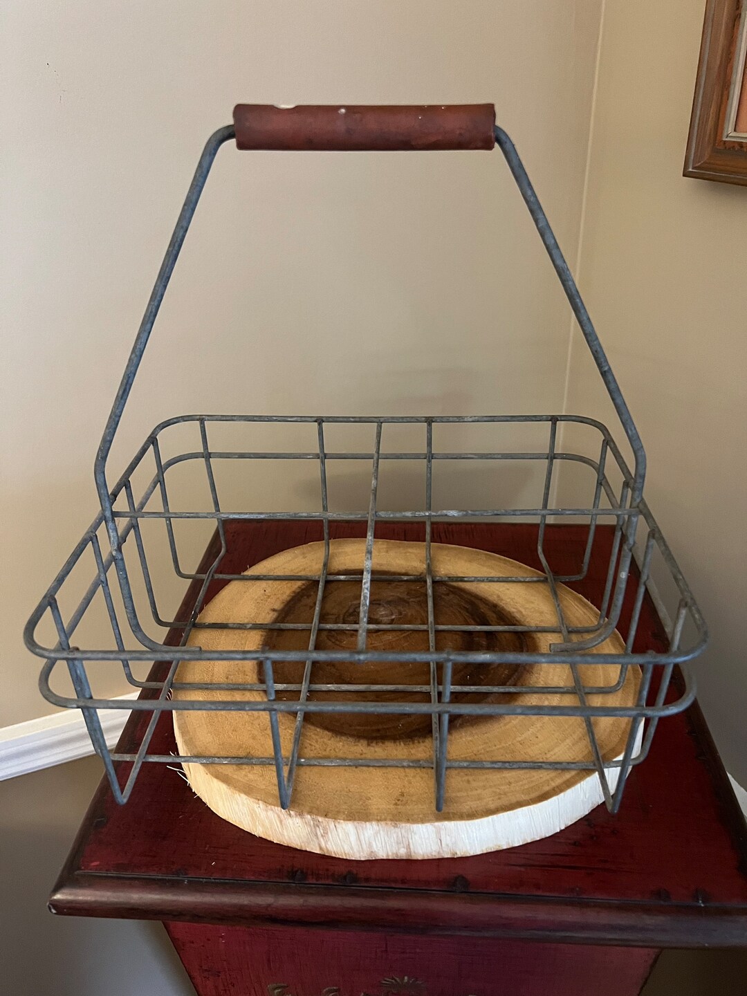 Vintage Metal Wire Milk Bottle Carrier/ for 4 Half Gallon Bottles - Etsy