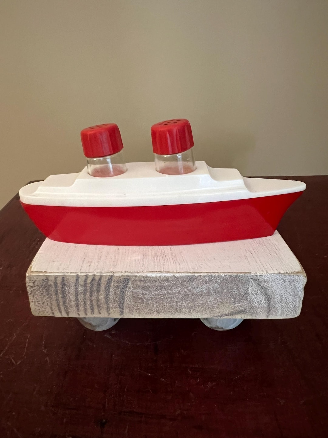 Vintage Kitsch Ship Salt and Pepper Shaker Set - Etsy