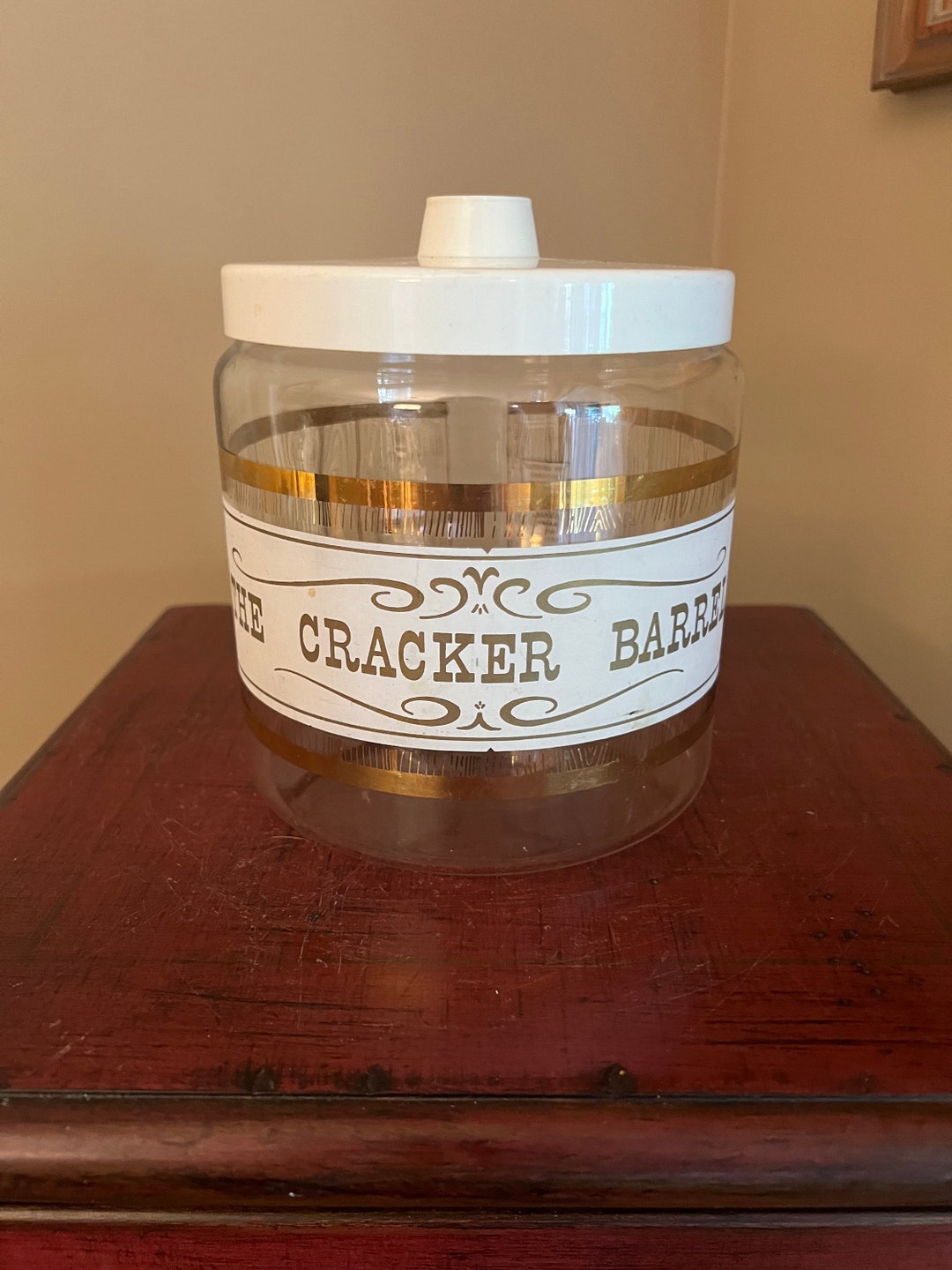 Vintage Pyrex Cracker Barrel Canister - Etsy