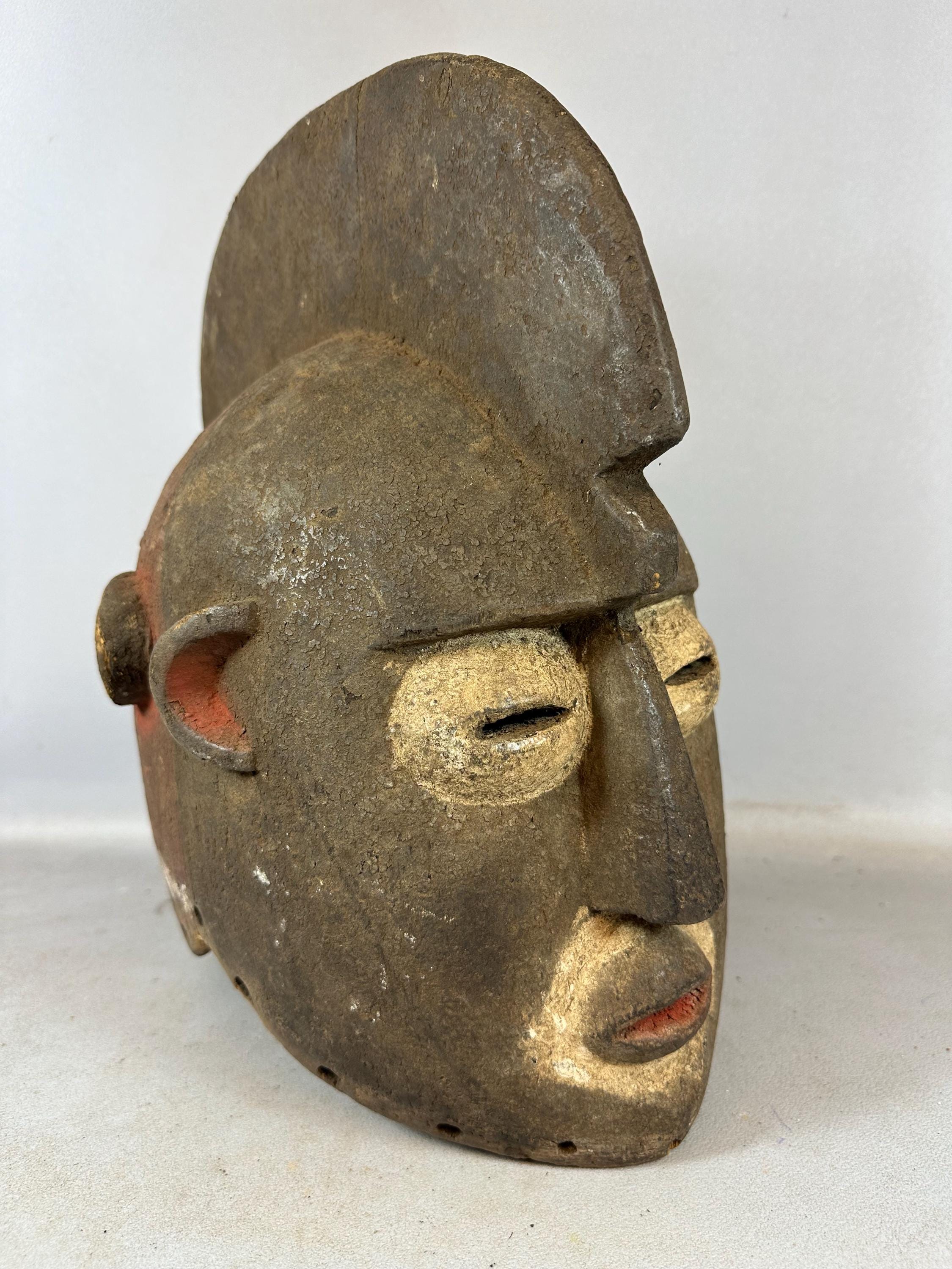 240808 - Old African Boa Double Helmet Mask - Congo - Etsy