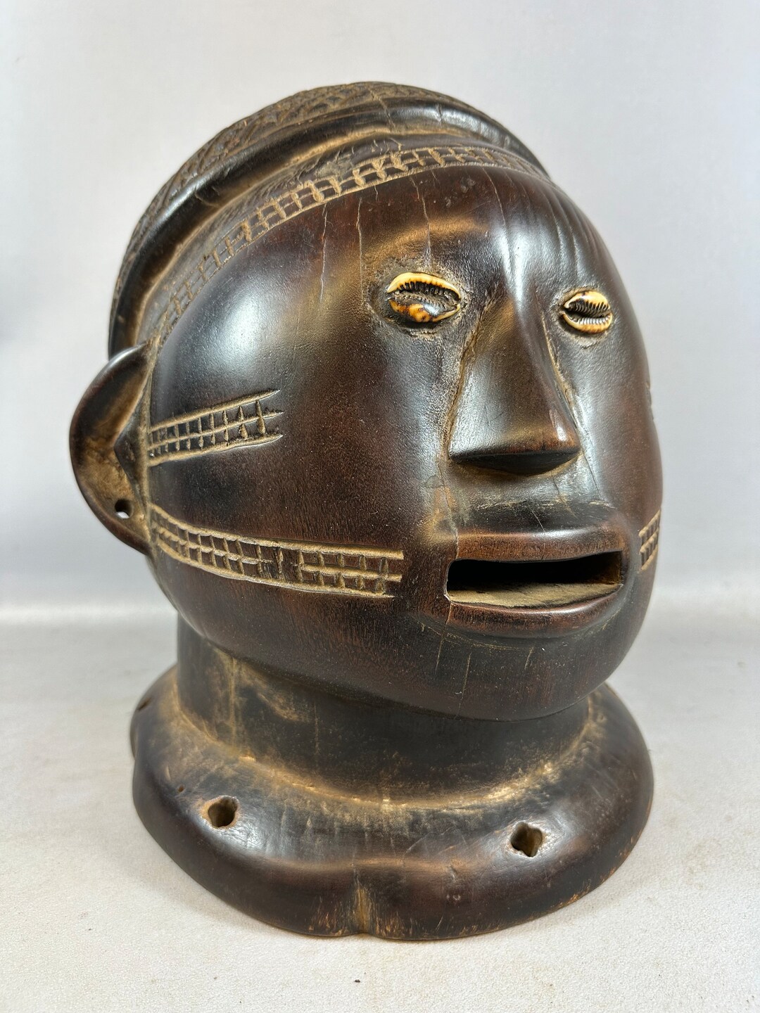 240659 - Old and Rare African Tabwa Woman Helm Mask - Congo - Etsy