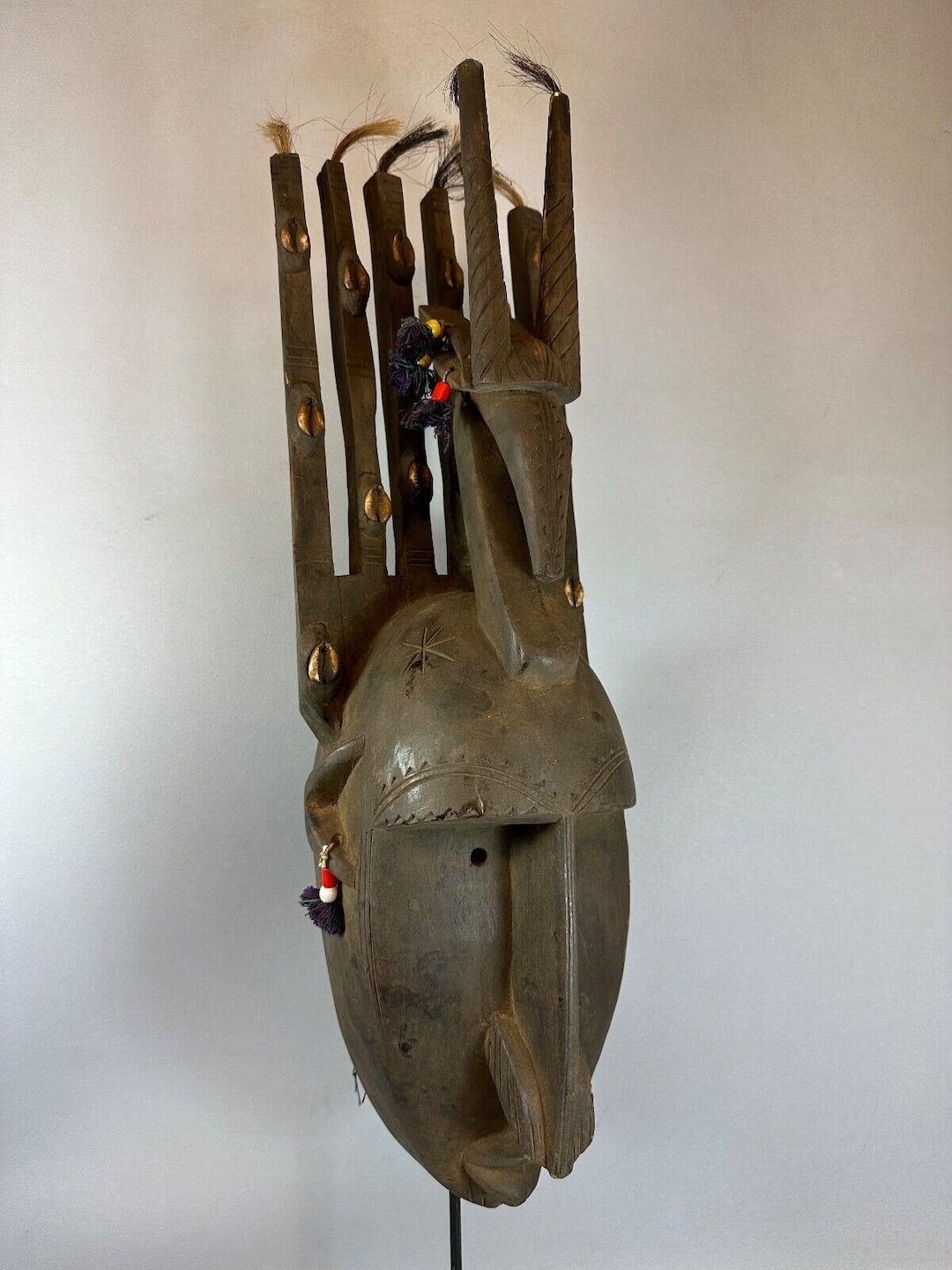 231173 - African Bamana "ntomo" Horned Mask - Mali - Etsy